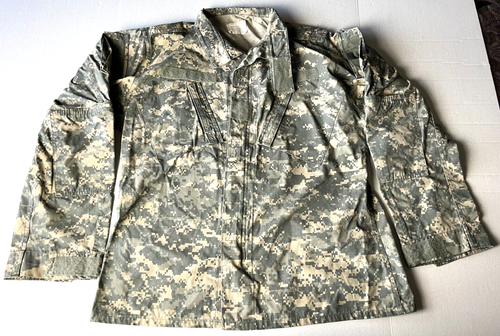 US Army Fall Camo Jacket Top Coat Medium-Long Military Combat Uniform ...