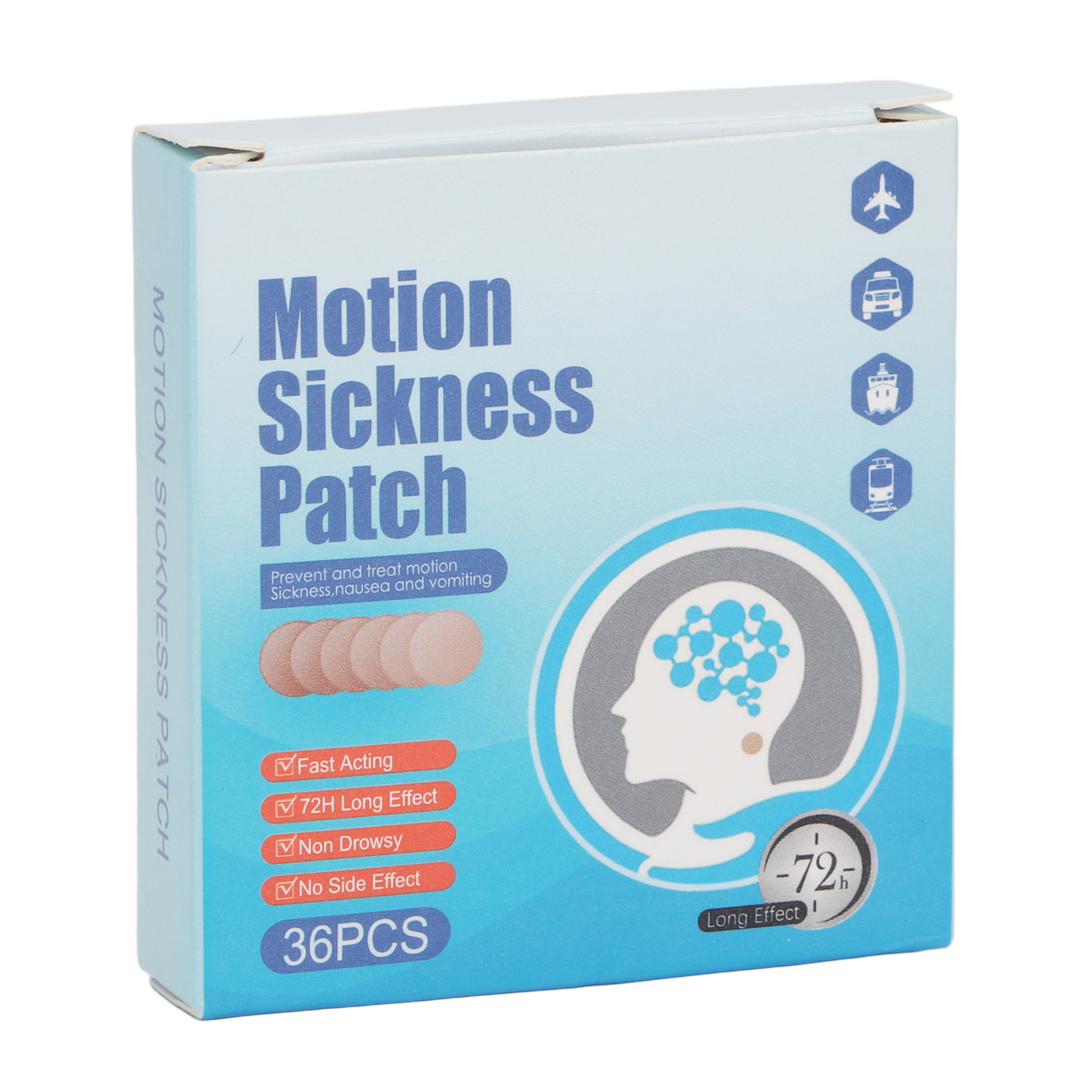 Motion Sickness Patch 36pc Kids Motion Sickness Patch For Cars BST | eBay