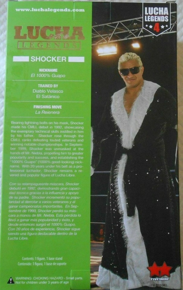 Lucha Legends Shocker CMLL Lucha Libre Wreslting Action Figure ...