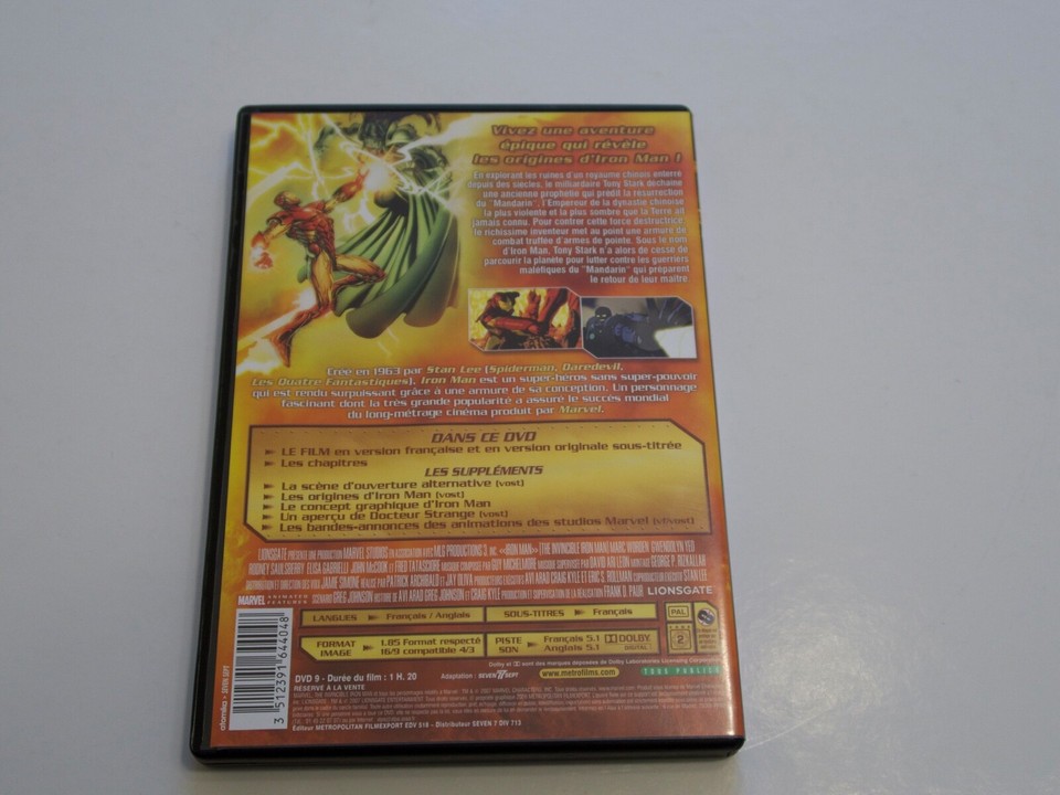IRON MAN - DESSIN ANIME - MARVEL - DVD - OCCASION - OUVERT - UTILISE | eBay