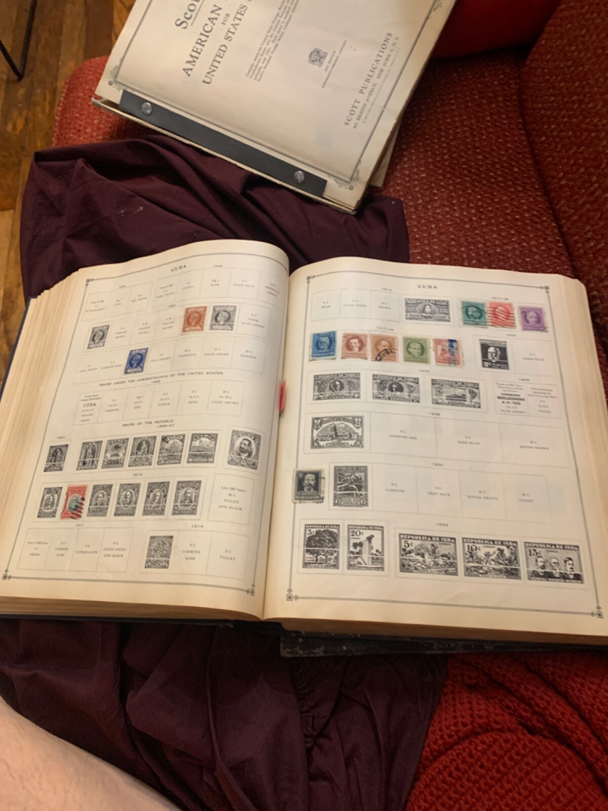 Antique 1935 Junior International Postage Stamp Album Book, Lots Of ...