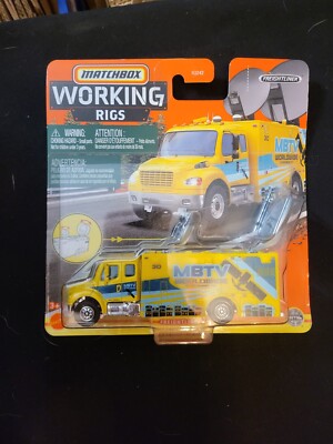 2022 Matchbox Working Rigs 13/16 FREIGHTLINER M2 106 SATELLITE TRUCK ...