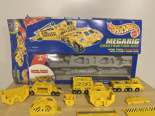 Hot Wheels Mega Rig Construction Set 1996 Mattel Complete for sale ...