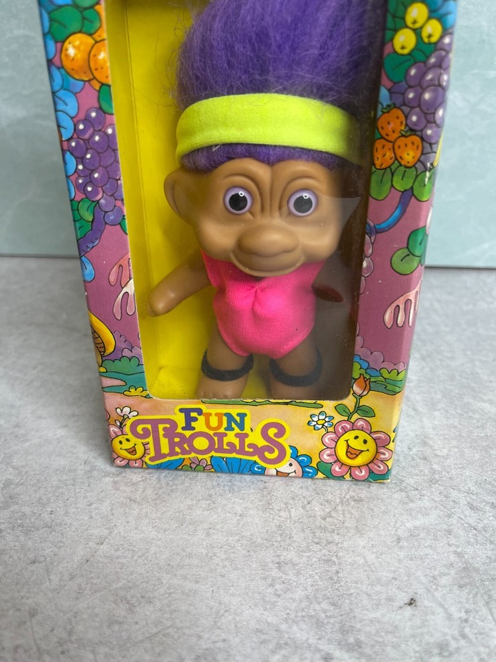 Vintage Toy Things Fun Trolls Fitness Troll doll new in box 6" | eBay