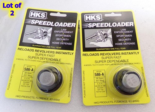 2 Lot - HKS 586-A SpeedLoader for S&W 38/357 L Frame 581 686 RUGER ...