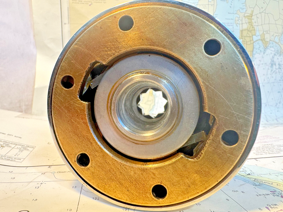 Chromed Brass Barient 10 Sailboat Winch Single Speed - Excellent LIKE ...