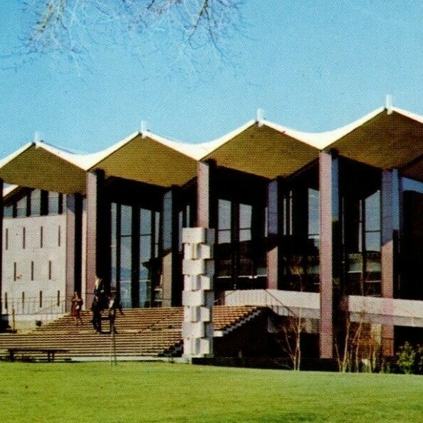 Noble Getchell Library University of Nevada Reno 1972 Vintage Postcard ...