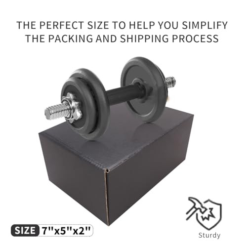 Shipping Boxes,7"x5"x2"Black Corrugated Cardboard Boxes, Which is Anti ...