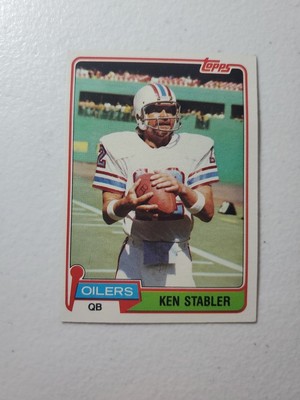 1981 Topps Ken Stabler #405 Houston Oilers Alabama Crimson Tide NM-MINT ...