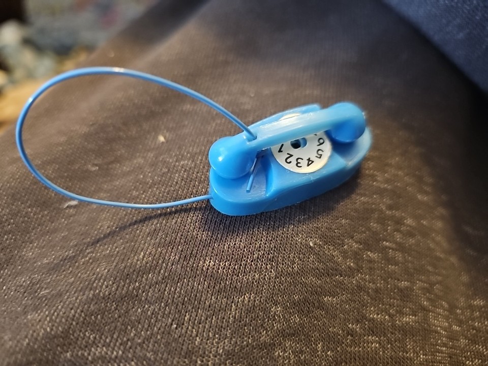 VINTAGE Barbie Doll BLUE Rotary Dial Telephone | eBay