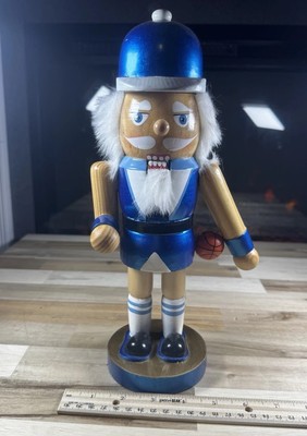 Nutcracker Basketball Player Christmas Nutcracker Wood Blue | eBay