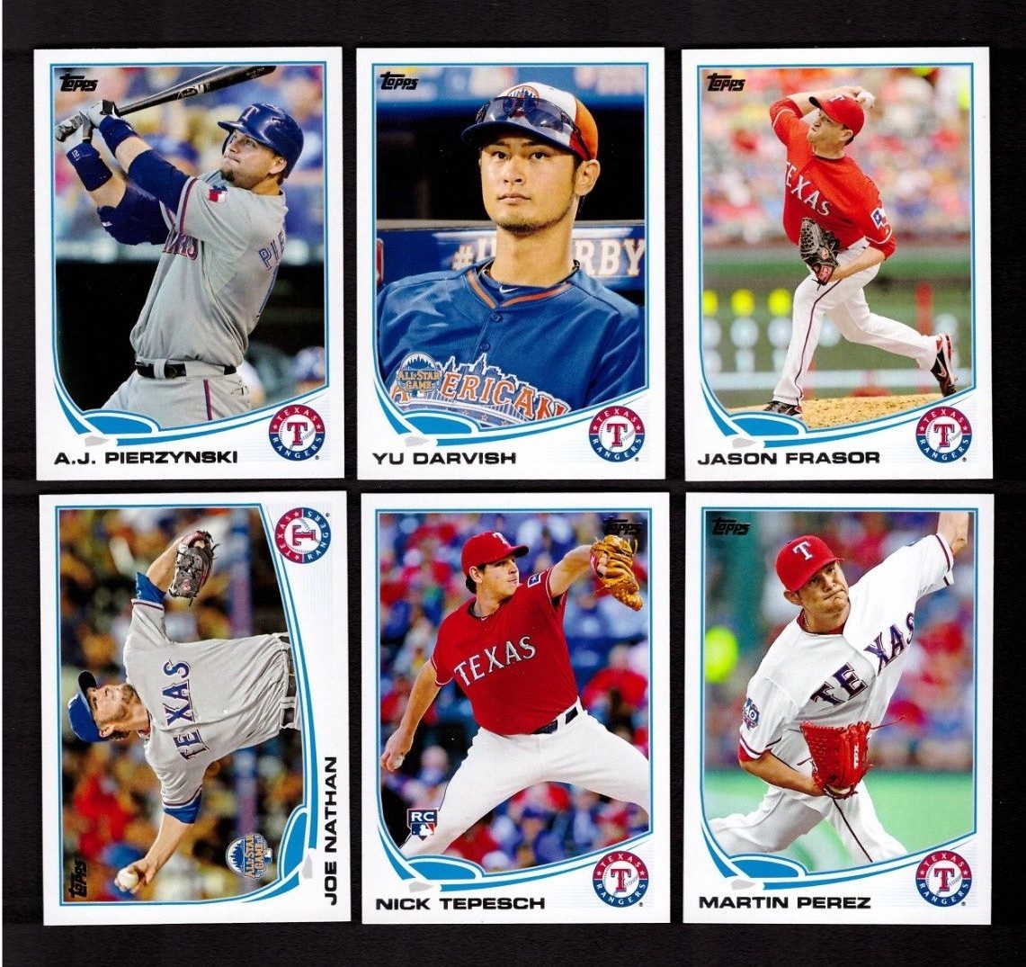 2013 Topps TEXAS RANGERS ~ 32 Card Team Set Series 1 &2 with Update | eBay