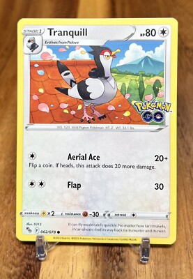 Tranquil 062/078 Non Holo Common Pokemon Go Pokemon Card NM | eBay