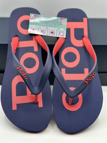 Polo Ralph Lauren Men's Flip Flops Sandals Size 11 Blue/Red New Without ...