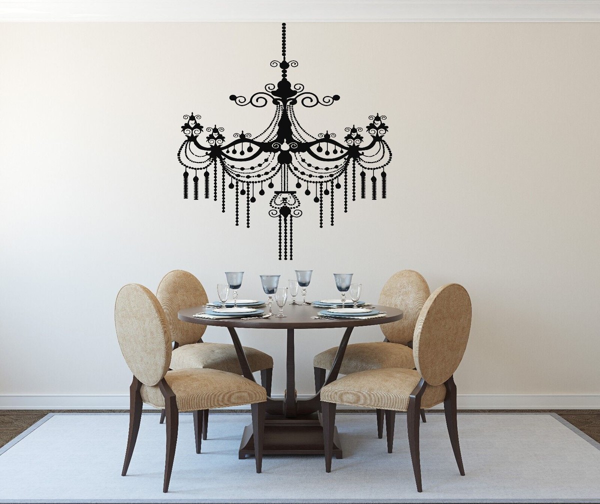 Chandelier Vinyl Wall Decal Vinyl Wall Decal Chandelier Lighting Light