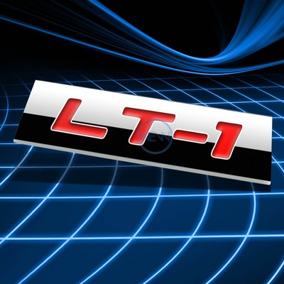 Al Alloy Car Emblem Decal Logo Trim Badge Sticker 3D Metallic Red LT1 ...