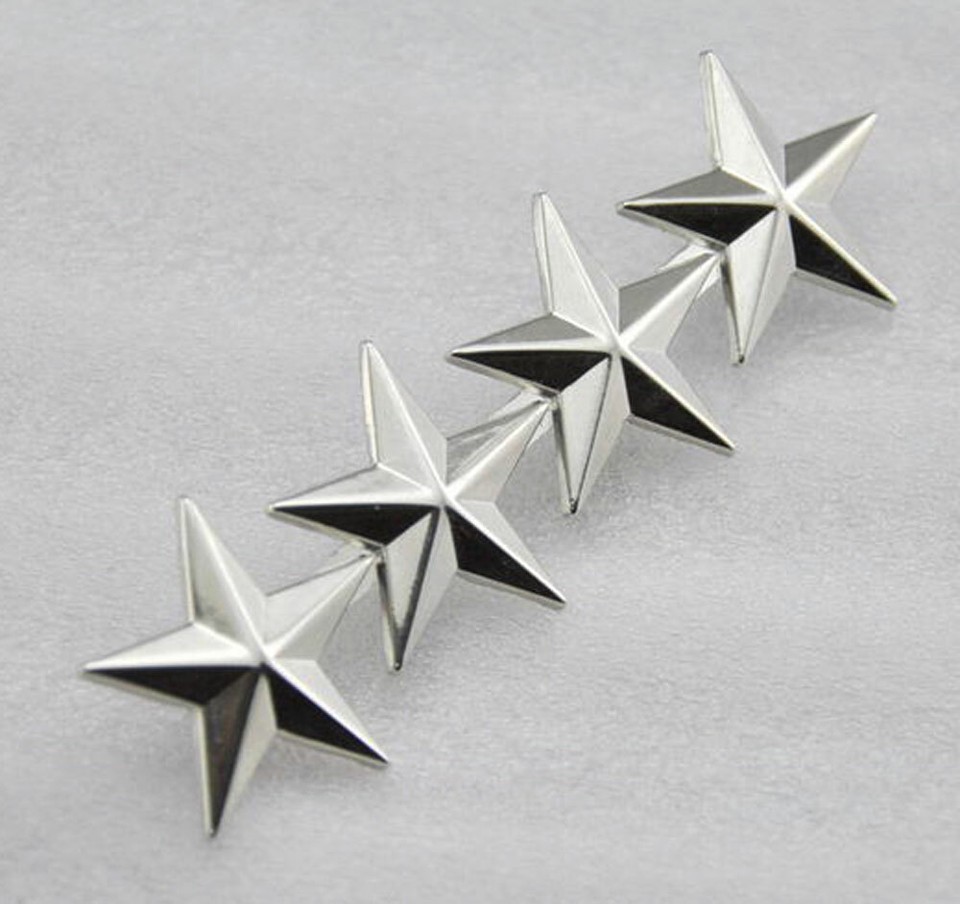 Pair U.S. Army officer rank insignia General Four Star Rank Badge Pins ...