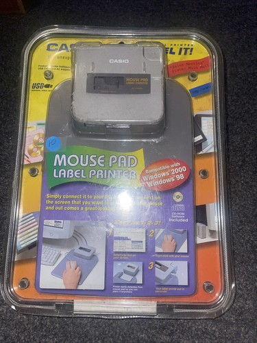 SEALED New Casio PC Label Printer KL P1000 Mousepad EZ Label Printer ...