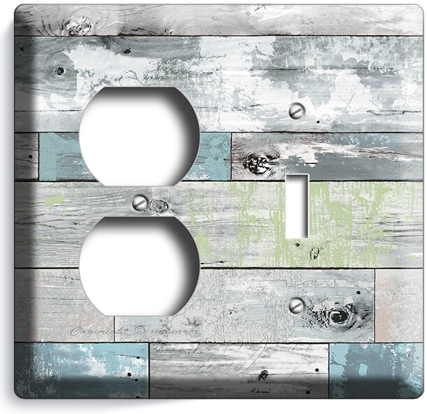 RUSTIC BEACHWOOD RECLAIMED WOOD LIGHTSWITCH WALL PLATE OUTLET COUNTRY ...