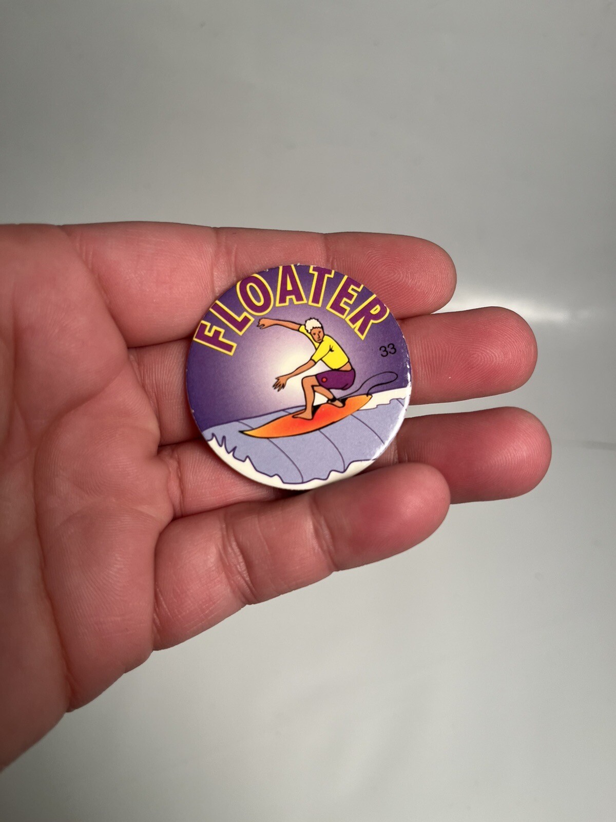 Vntg POG 1990s Floater Surf Bro Wave Ocean Purple Milk Bottle Cap HTF ...