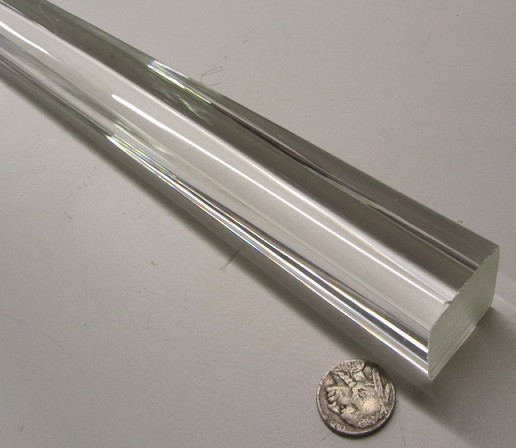 Acrylic Square Extruded Rods Bar, Clear 1.25" (1 1/4") x 6' Lengths, 1 ...