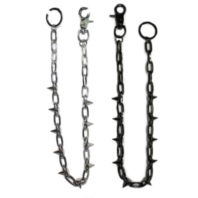 SPIKED AND STUDDED WALLET BIKER CHAIN | eBay