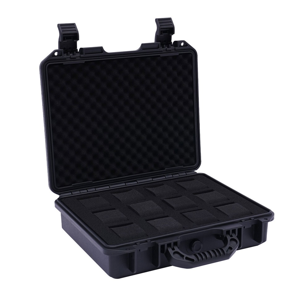 12-Slot Watch Travel Case Hard Shell Protection Organizer Jewelry ...