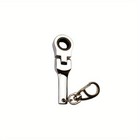 1pc 10mm Mini Shaped Wrench Tool Metal Keychain Key Chain Ring Keyring ...