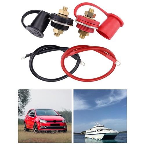 thru Panel Battery Bulkhead Connectors 250A with Dust Cover Waterproof ...