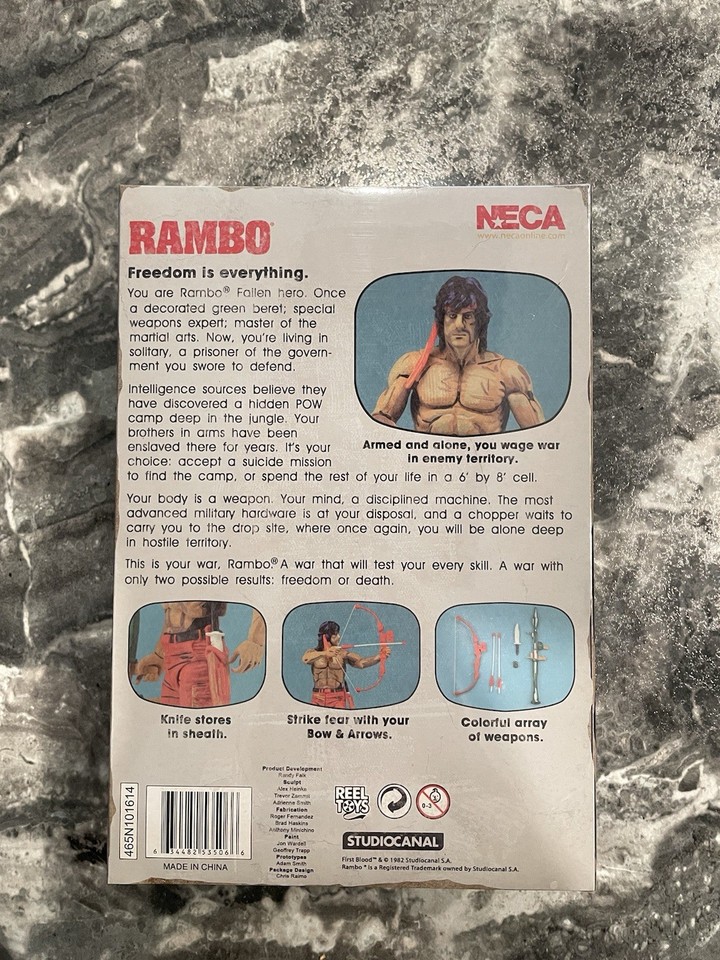 NECA Rambo Action Figure NES 8-Bit Game Reel Toys | eBay