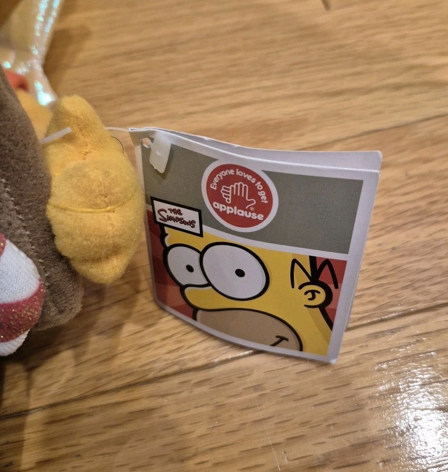 Bart Simpson Applause Angel Stuffed Plush Toy Doll Slingshot 2004 New ...