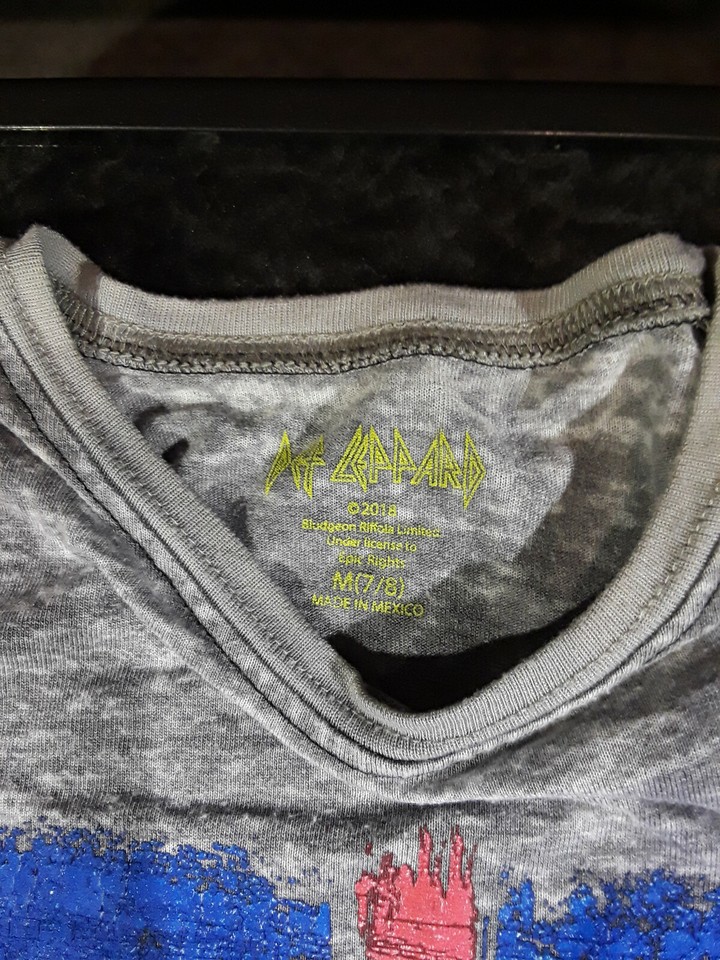 Def Leppard Kids Shirt Girls Youth Toddler Size Medium 7/8 | eBay