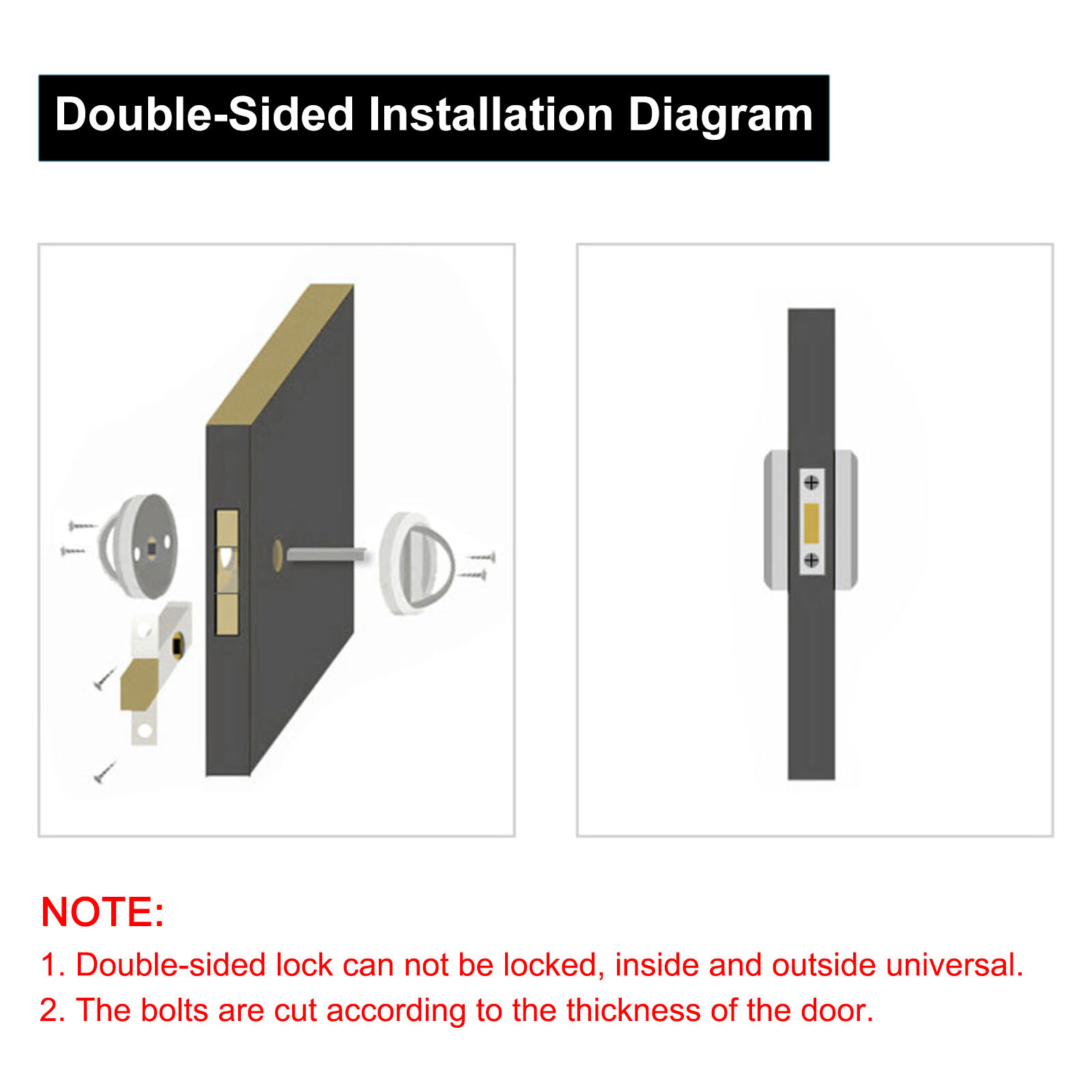 Round Recessed Door Lock Stainless Steel Hidden Recessed Cup Door ...