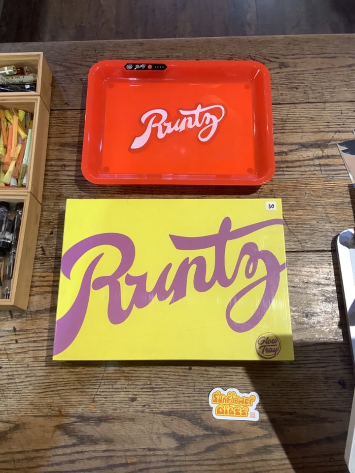 Runtz x Glow Tray - Orange/Yellow Glow LED Rolling Tray | eBay