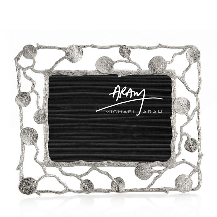 Michael Aram Silver Botanical Leaf 5x7 Frame ($115 Retail, New in Box ...