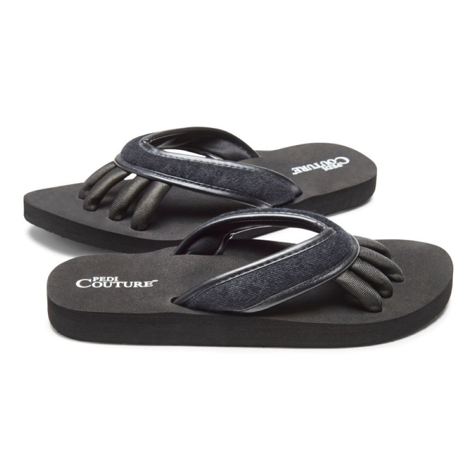 Pedi Couture Toe Separator Sandals for Women- Pedicure/Yoga sandal ...