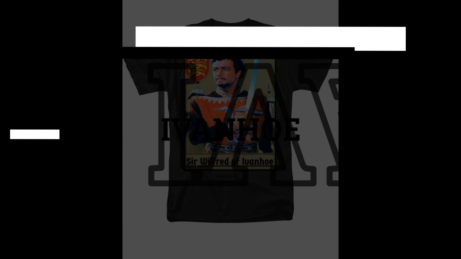 Sir Wilfred of Ivanhoe T-Shirt Classic Novel New Fan High-End Adult ...