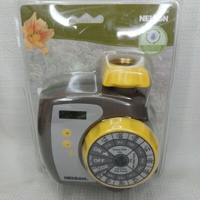 Nelson 2 In 1 Pre Set Water Timer 18 Pre Set Watering Selections | eBay