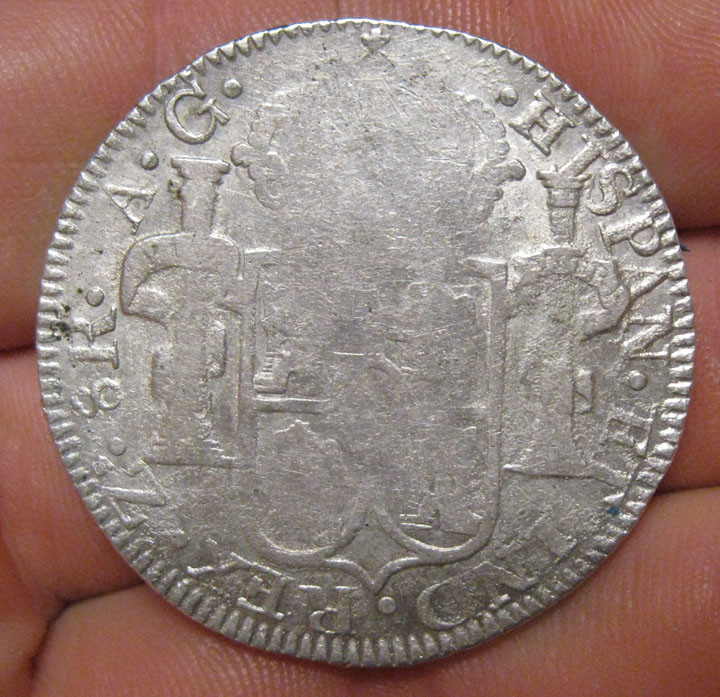 Mexico - 1816 ZsAG Large Silver 8 Reales | eBay