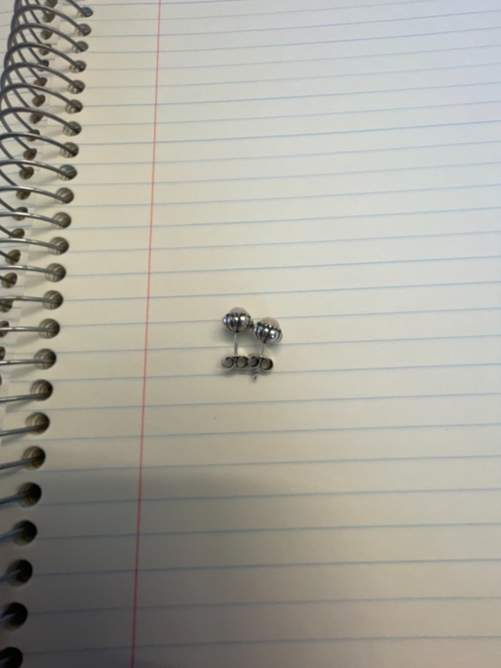 PANDORA Birthday Blooms Sterling Silver Earrings. w/October stone 2.95g (RK-446) | eBay