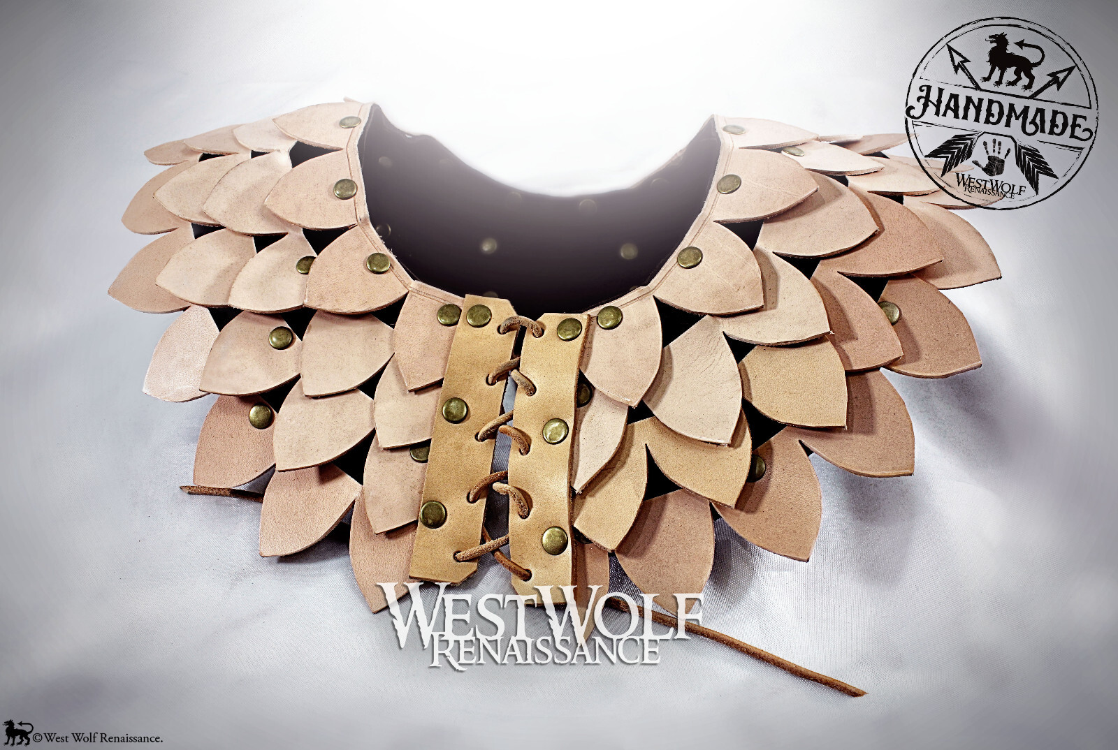 Leather Dragon Scale Armor Mantle -- Shoulder Chest Guard/Gorget ...