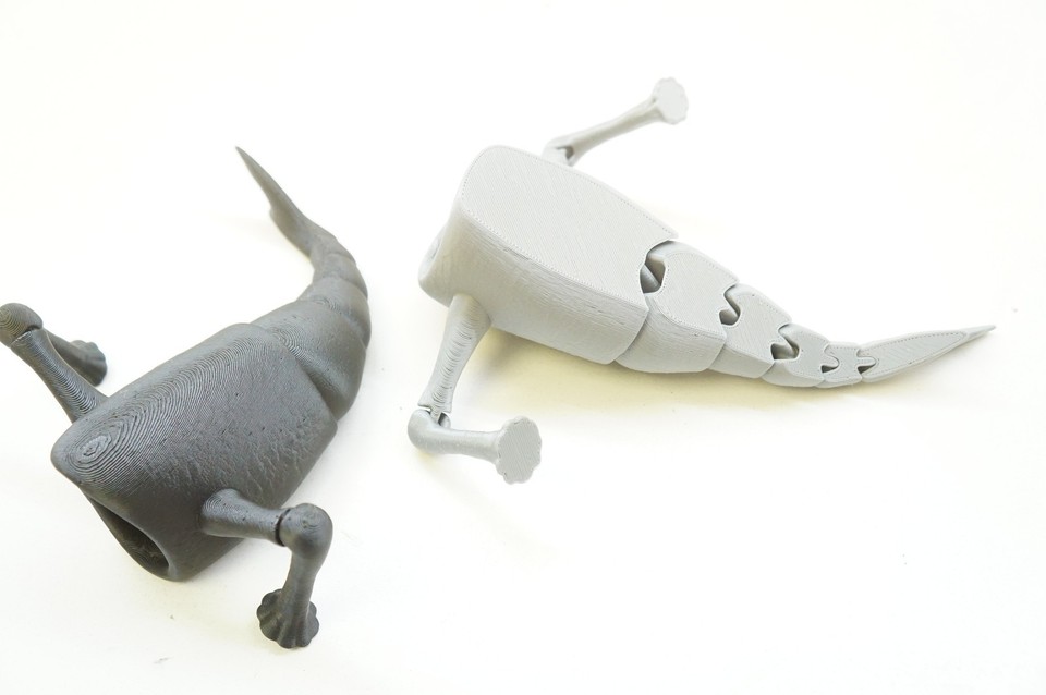 Sea EATER 3D Printed Flexible fidget toy Bloop Vs El Gran Maja Sea ...