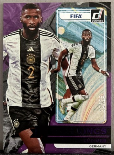 22-23 Donruss FIFA Pitch Kings ANTONIO RUDIGER #25 /25 SSP GERMANY 🇩🇪 ...