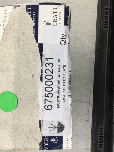 Maserati OEM Air Outlet Plate 675000231 | eBay