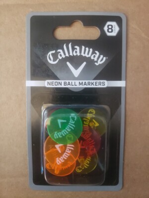 Callaway Neon Golf Ball Markers 8 Pack Multicolor NIP | eBay