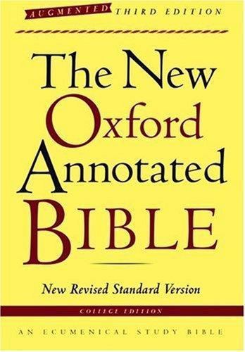 New Oxford Annotated Bible-NRSV-Augmented College 9780195288773 | eBay