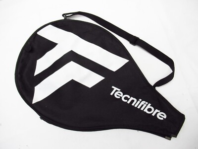 TECNIFIBRE 3/4 SINGLE JUNIOR TENNIS RACQUET COVER W/ ADJUSTABLE STRAP ...