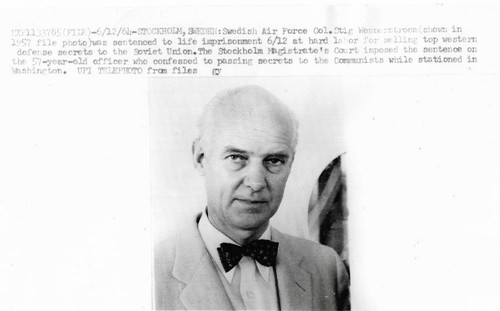 Court Ruling Of Airforce Col. "Stig" Wennerstrom - News Photo 1964 | eBay
