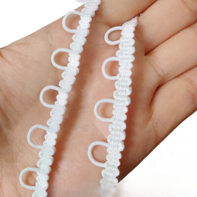 10M Elastic Button Loops Buttonhole Trimming For DIY Dress Back Buckle ...