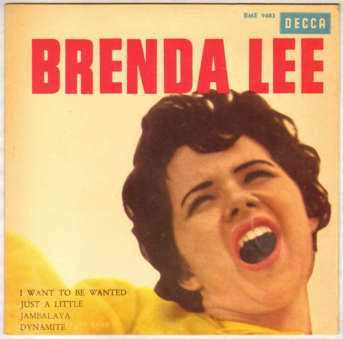 BRENDA LEE "I WANT TO BE WANTED" ROCK AND ROLL EP 1960 DECCA BME 9483 ...